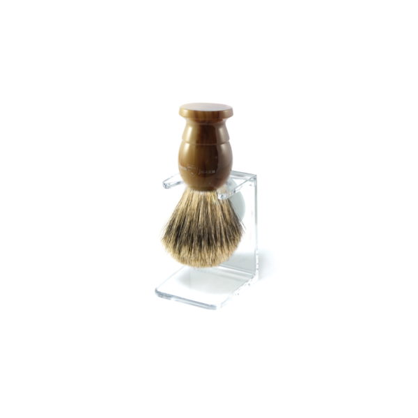 Edwin Jagger Light Horn Best Badger Shaving Brush with Stand - Medium ...