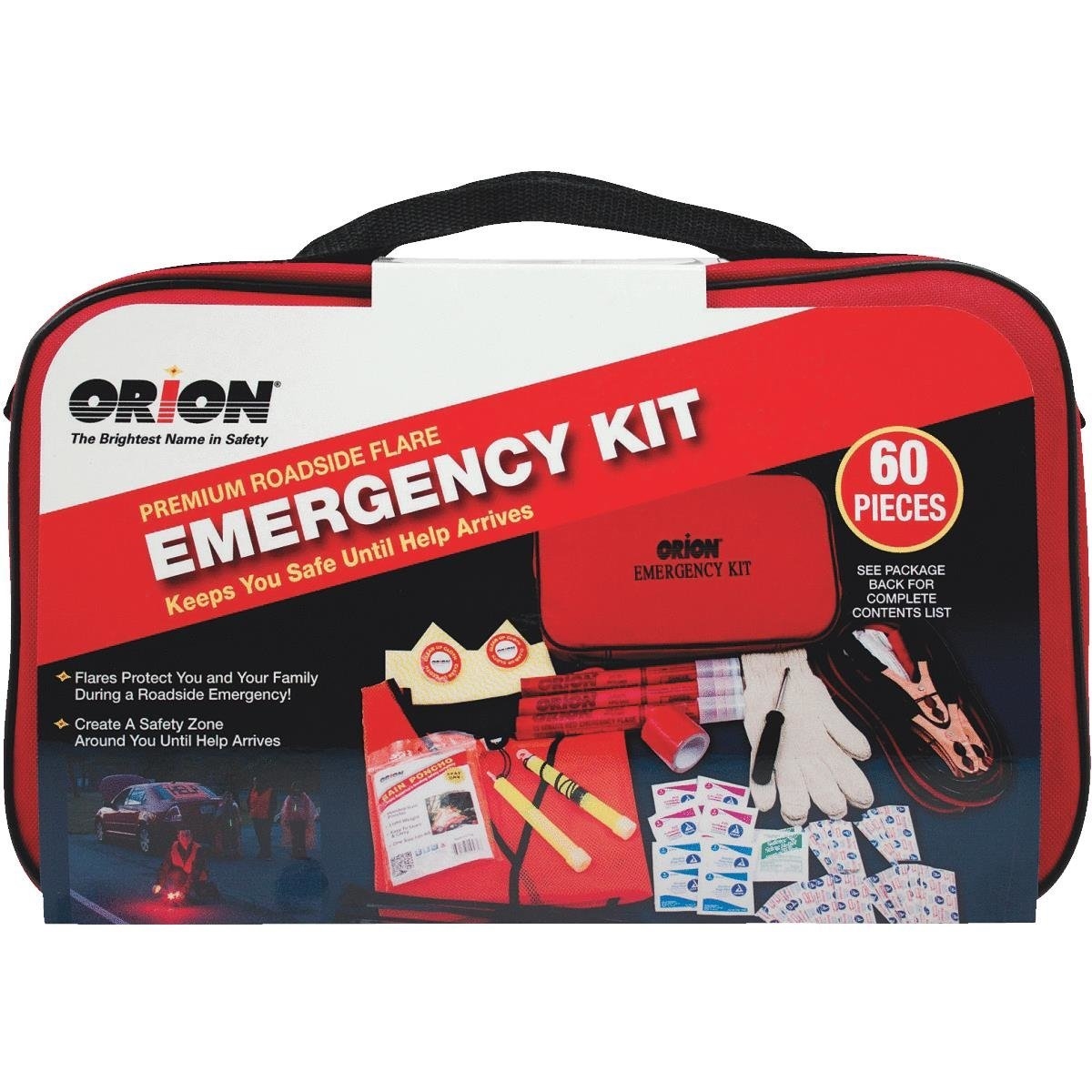 Orion 60-Piece Premium Emergency Road Kit | Berings