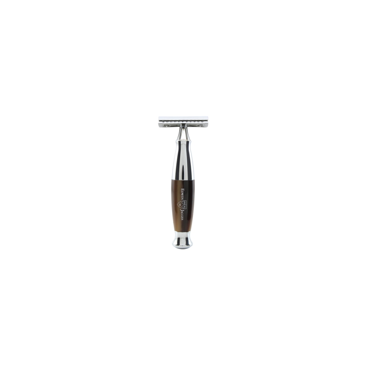 Edwin Jagger Imitation Horn & Chrome Double Edge Safety Razor | Berings