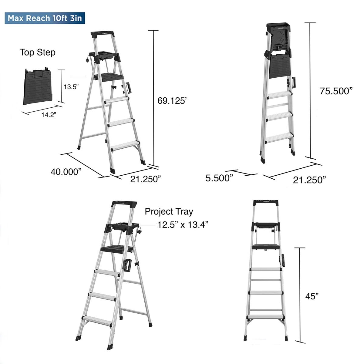 Cosco 6-foot Signature Series Step Ladder | Berings