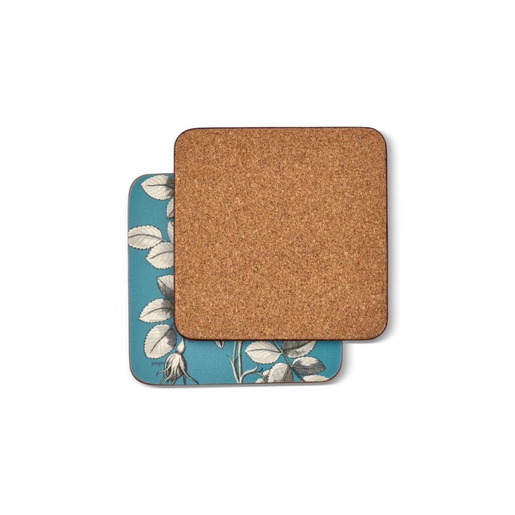 Pimpernel Sanderson Etchings and Roses Blue Coasters Set | Berings