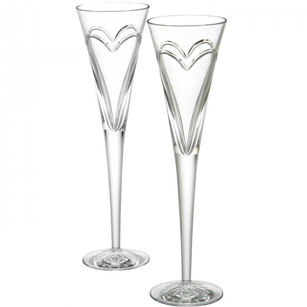 Waterford Wishes Love & Romance Toasting Flute Pair | Berings