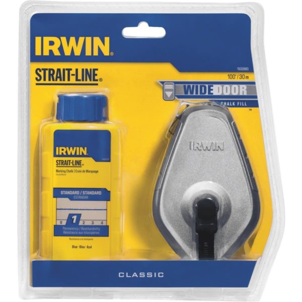 Irwin STRAIT-LINE Classic Chalk Line Reel and Chalk | Berings