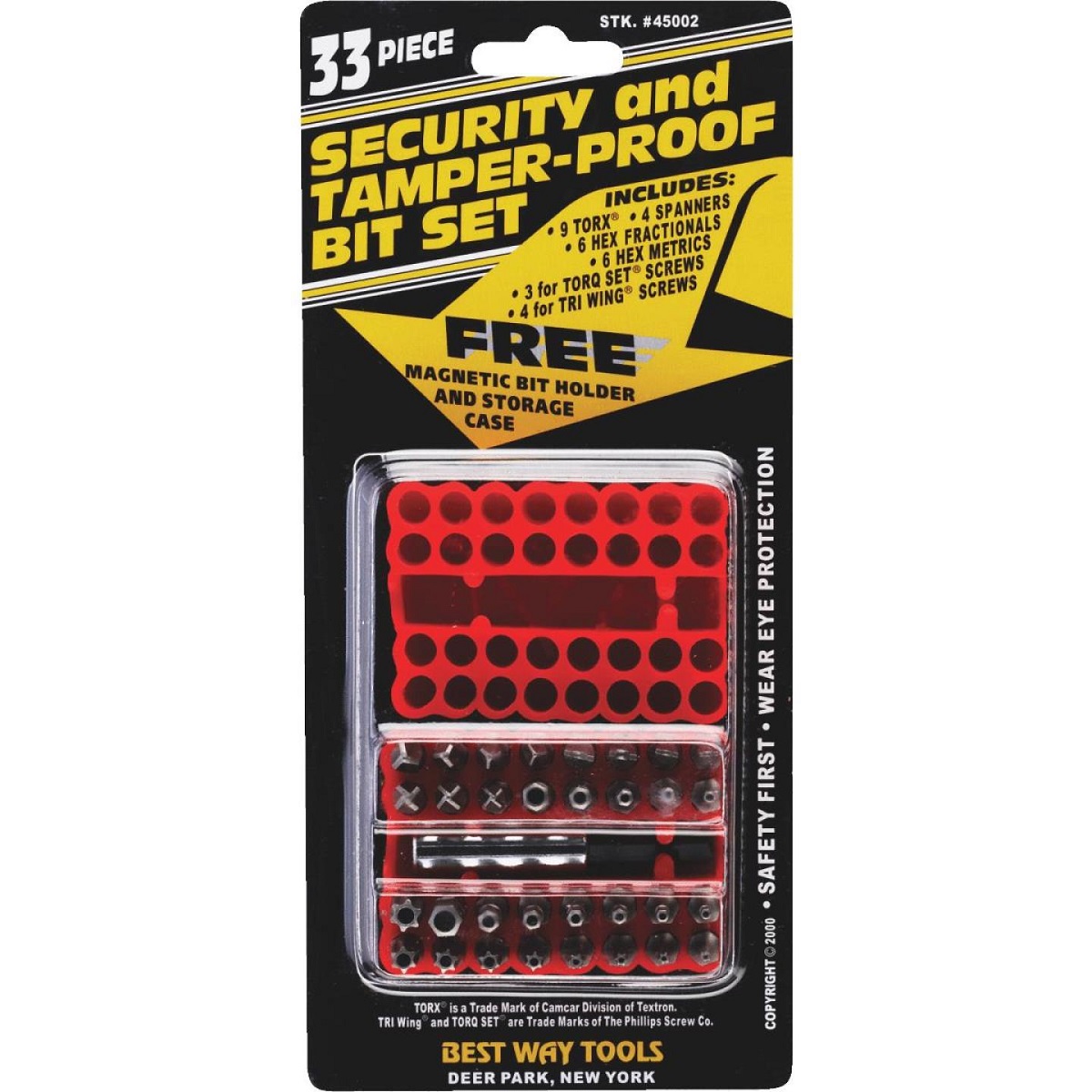 33pc Security Insert Bit Set | Berings