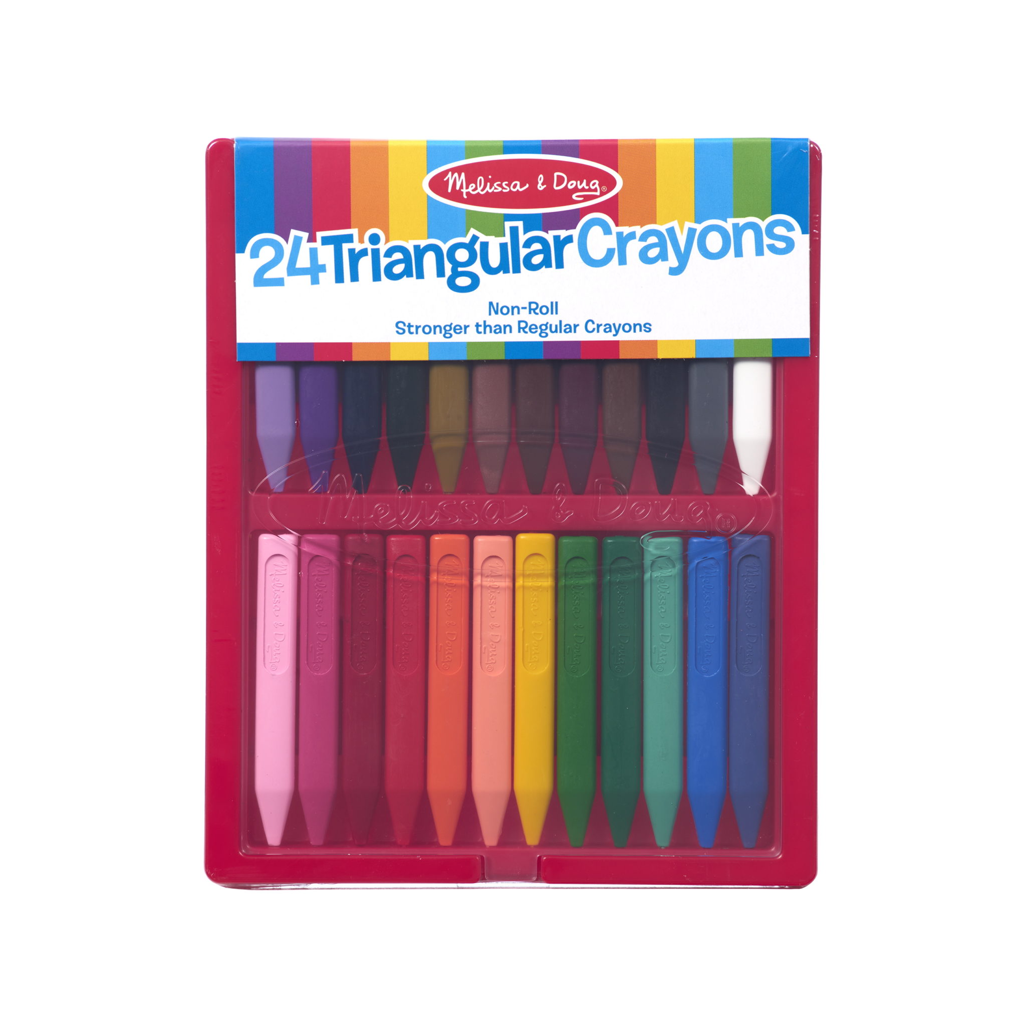 Melissa & Doug Triangular Crayons - 24 pack | Berings