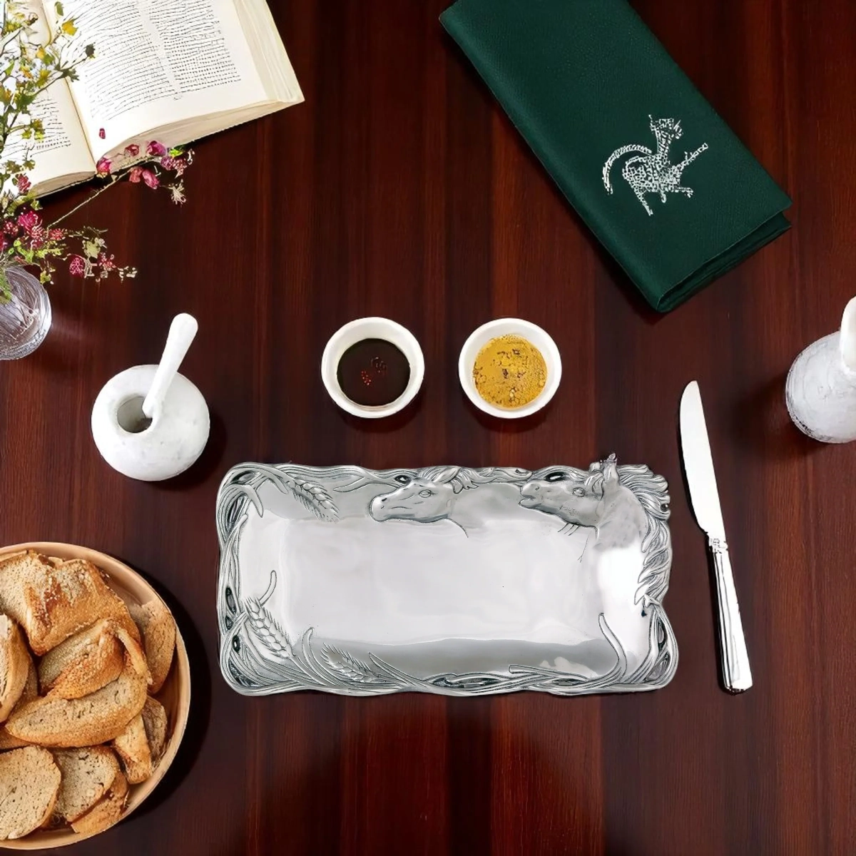 Arthur Court Horse Bread Tray | Berings