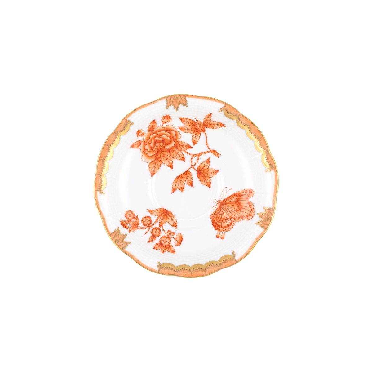 Herend Fortuna Tea Saucer - Rust | Berings
