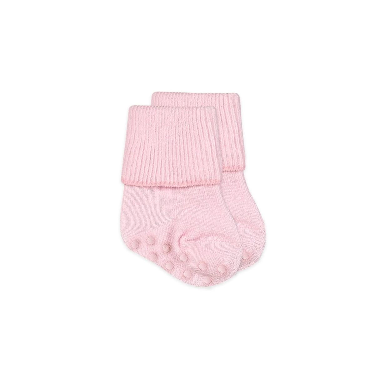Jefferies Socks Non-Skid Turn Cuff Socks - Pink | Berings