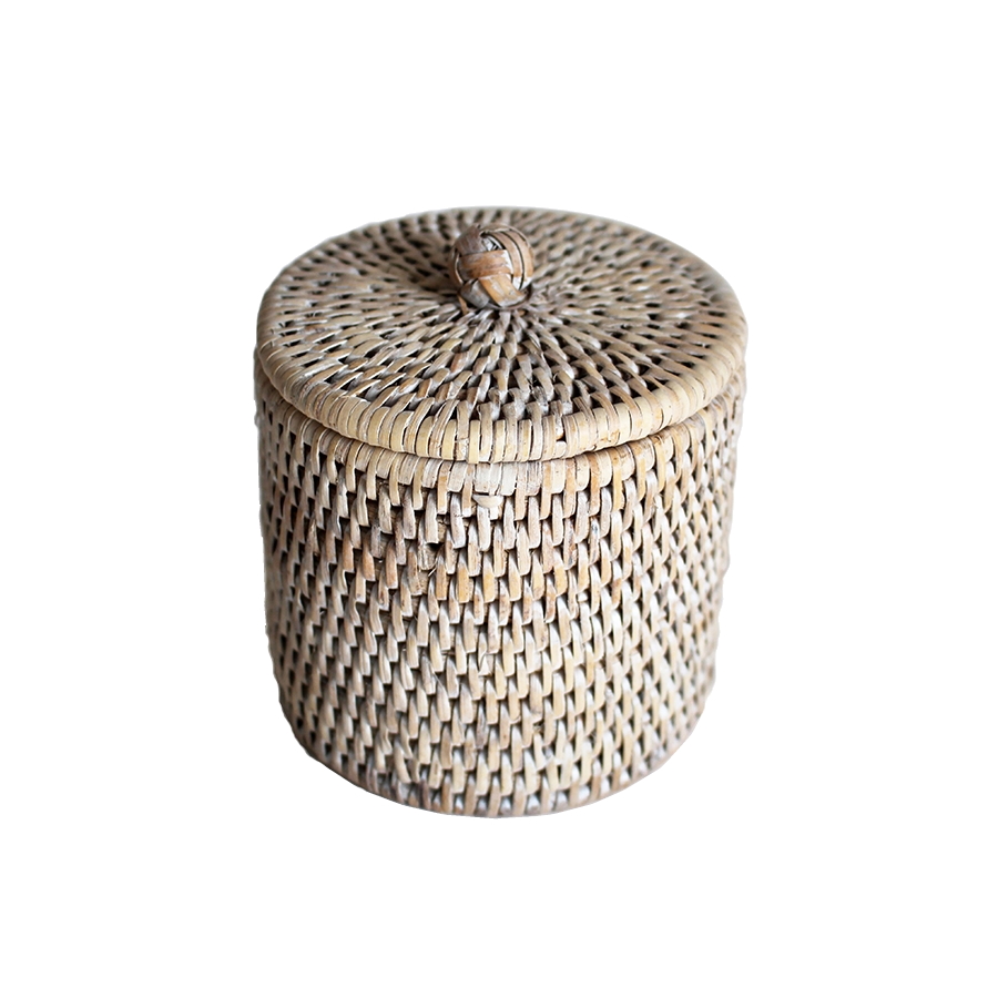 Matahari Small Bath Container – Whitewash | Berings