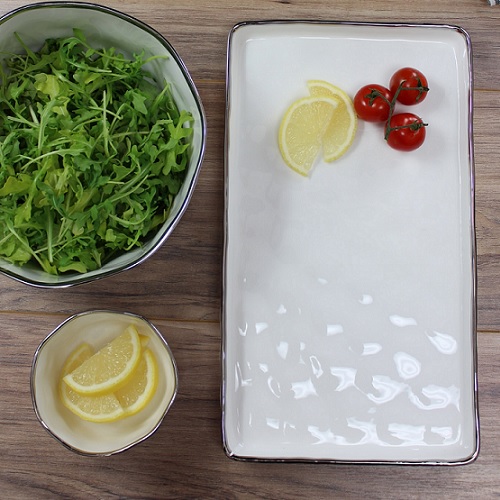 Pampa Bay Bianca Rectangular Tray | Berings