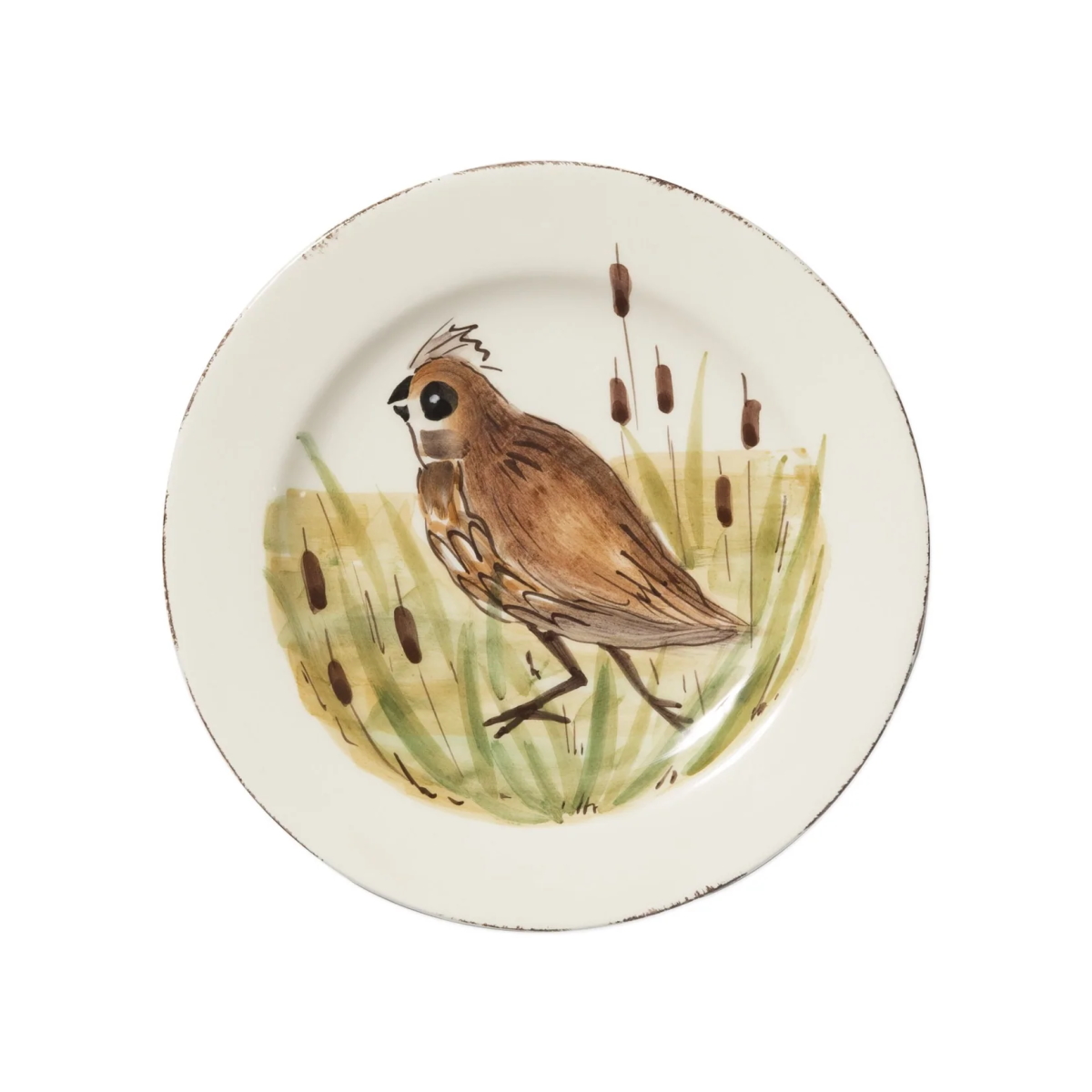 Vietri Wildlife Quail Salad Plate | Berings