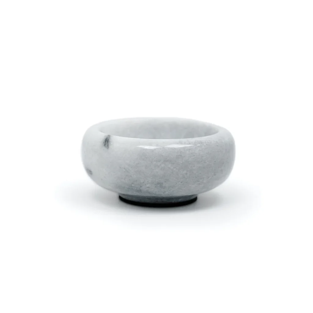 White Marble Herb Salt Bowl | Berings