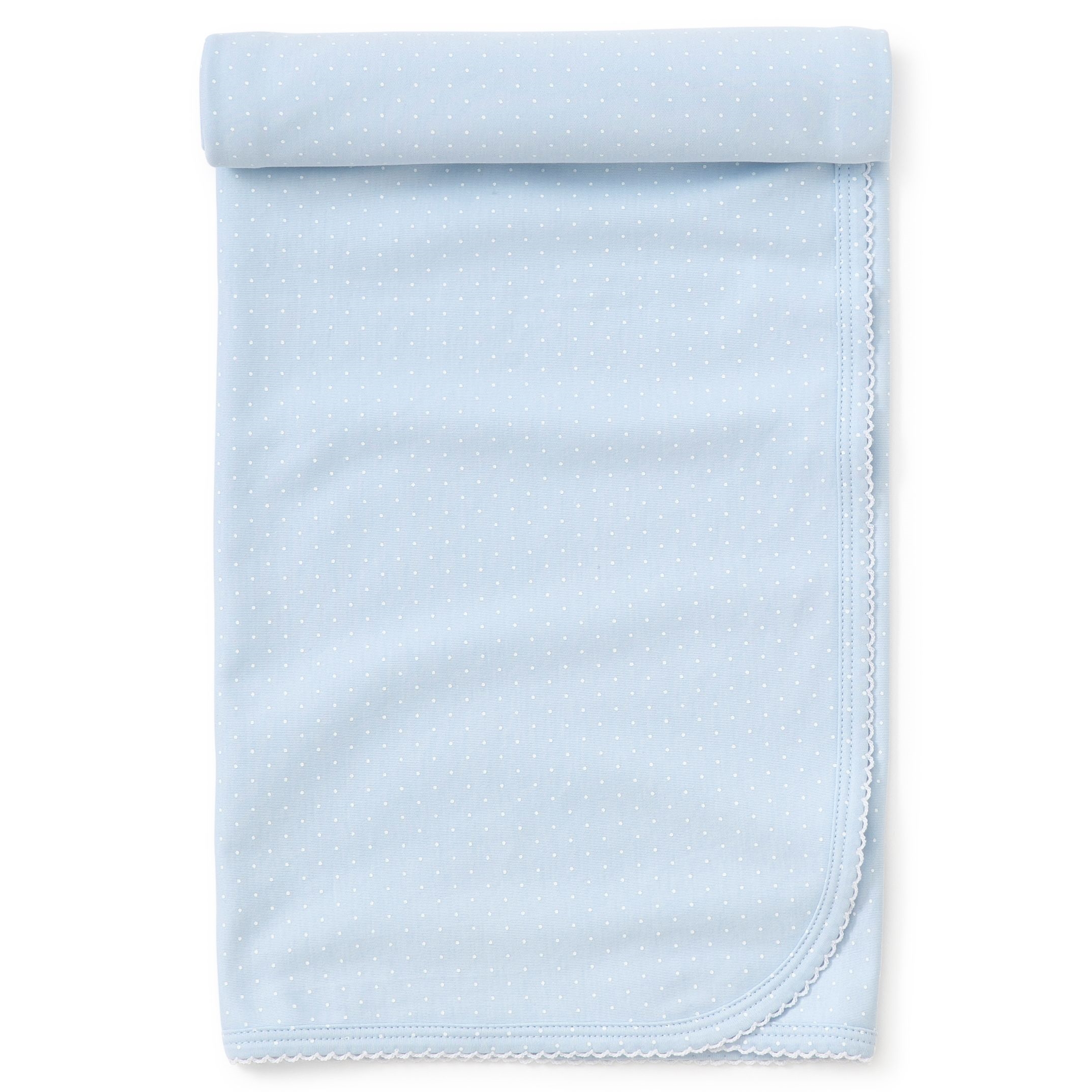 Kissy Kissy New Kissy Dots Print Blanket - Blue/White | Berings