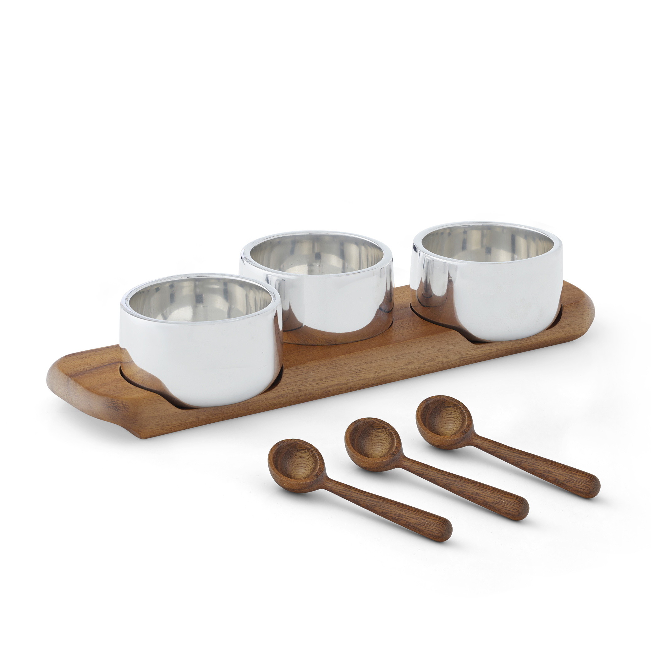 Triple Condiment Server with Spoons | Berings