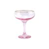 Vietri Rainbow Coupe Champagne Glass - Pink | Berings