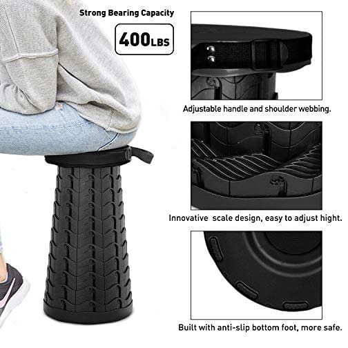 Telescopic Stool - Black | Berings