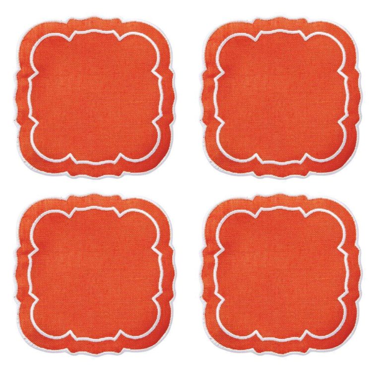 Holiday Poinsettia Paper Coasters - Berings