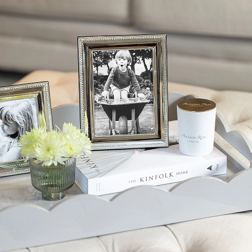 Addison Ross Embossed Silver Plated 4x6 Frame | Berings