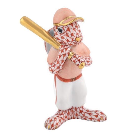 Herend Baseball Bunny - Rust | Berings