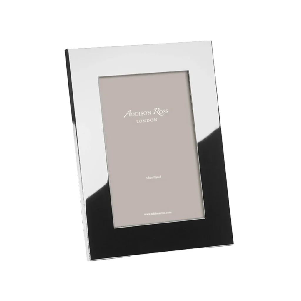 Addison Ross Wide Border Silver Plated 4x6 Picture Frame | Berings