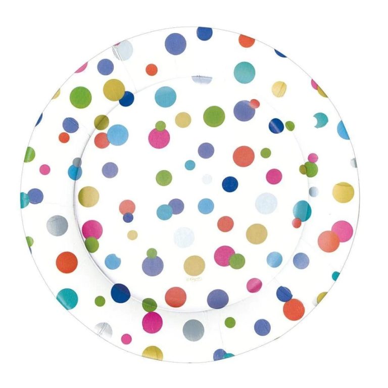 Confetti Brights Paper Dinner Plates | Berings