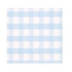 Gingham Paper Luncheon Napkins - Light Blue | Berings