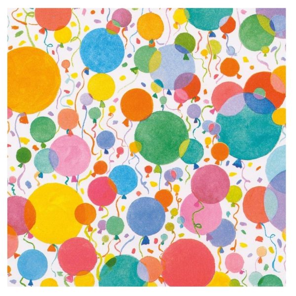 Balloons and Confetti Gift Wrapping Paper | Berings