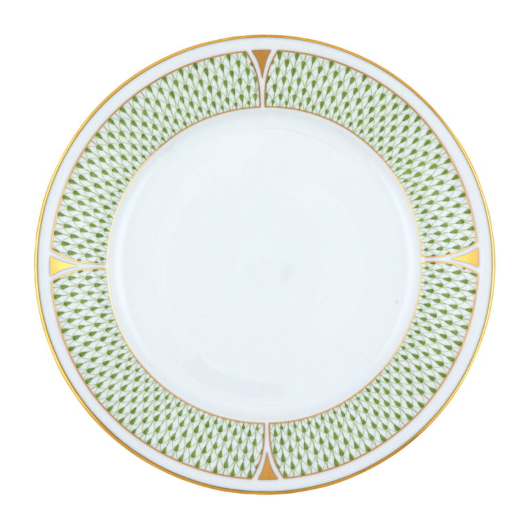 Herend Art Deco Dinner Plate - Green | Berings
