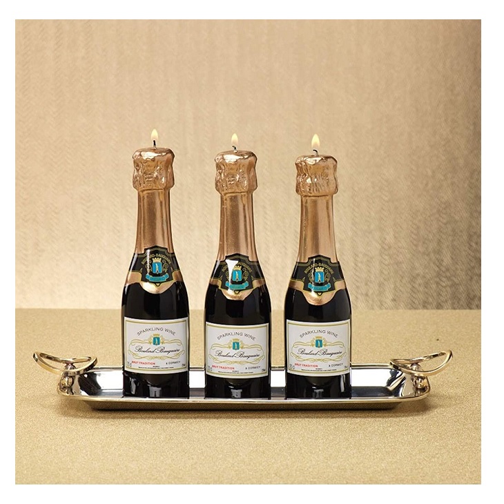 Zodax Decorative Candle Champagne Bottle Design | Berings