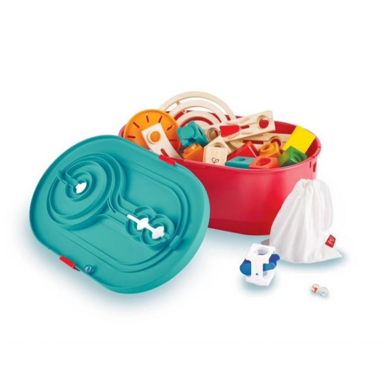 90 Piece Quadrilla Stack Track Race Building Set | Berings