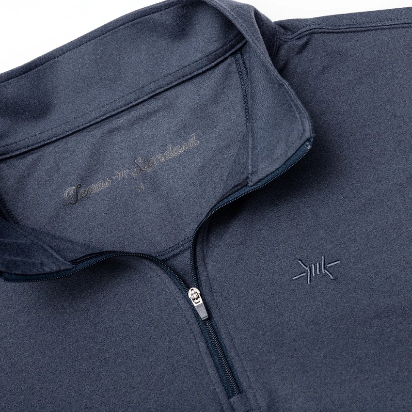 Performance Hybrid Quarter Zip - Navy Blue | Berings