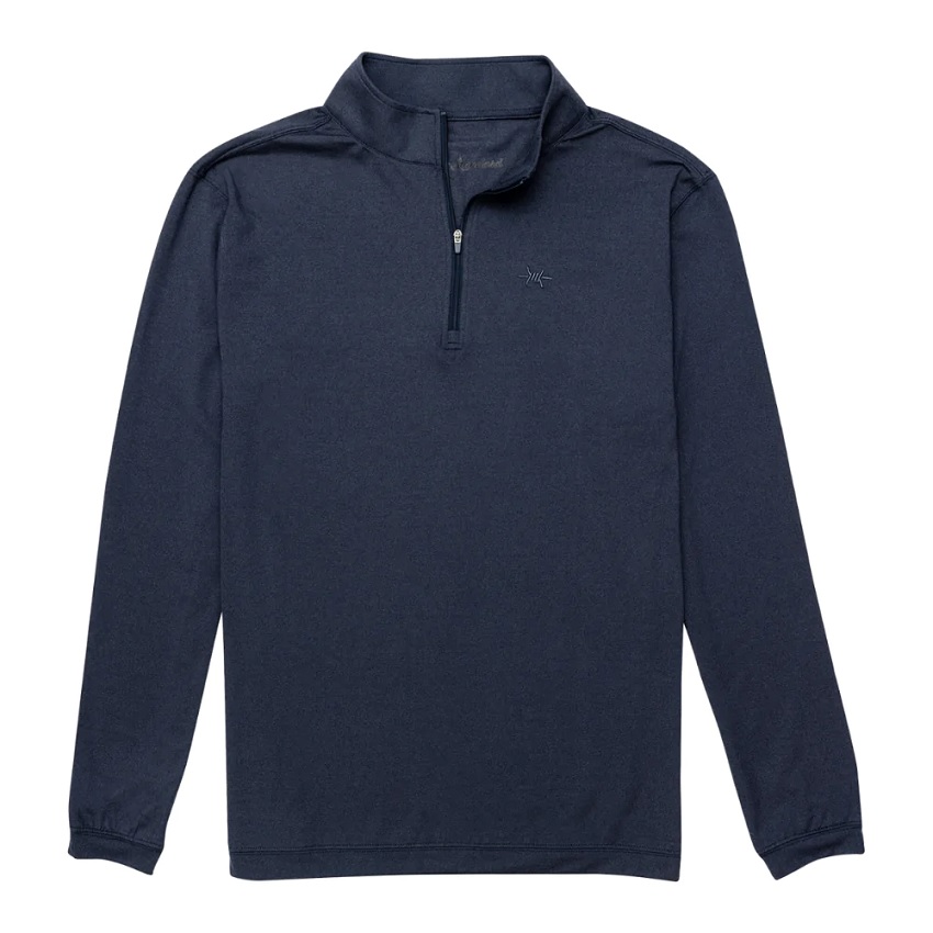 Performance Hybrid Quarter Zip - Navy Blue | Berings