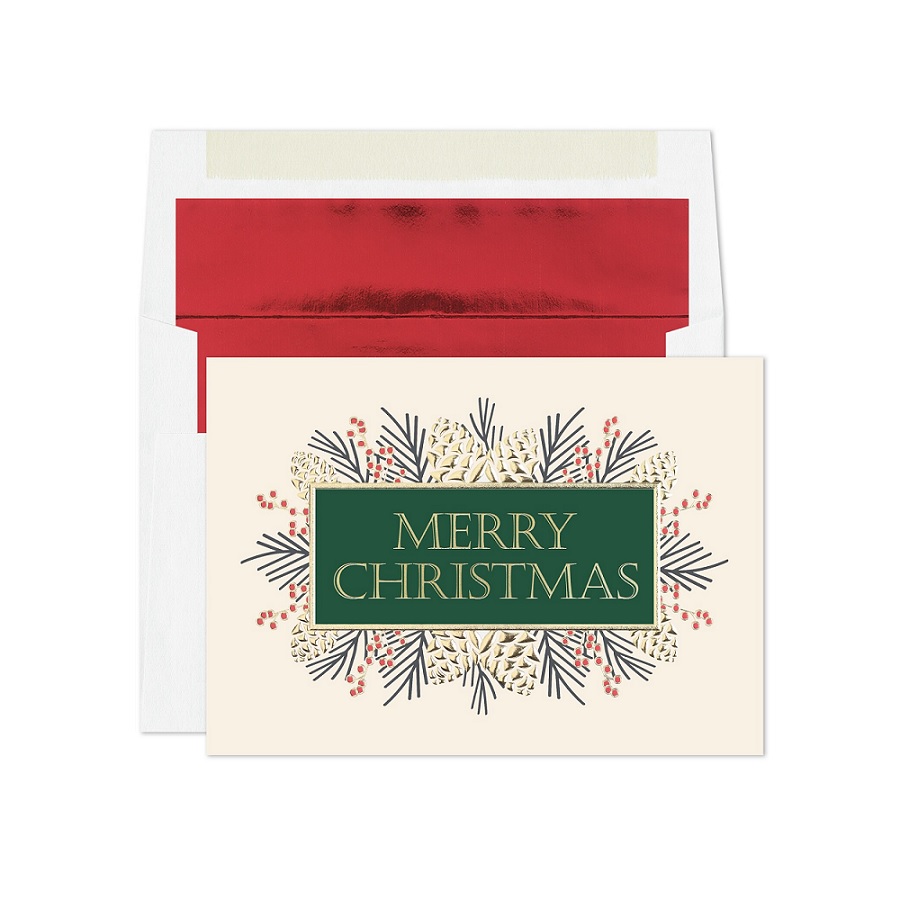 Pines of Christmas Holiday Collection Boxed Holiday Cards | Berings