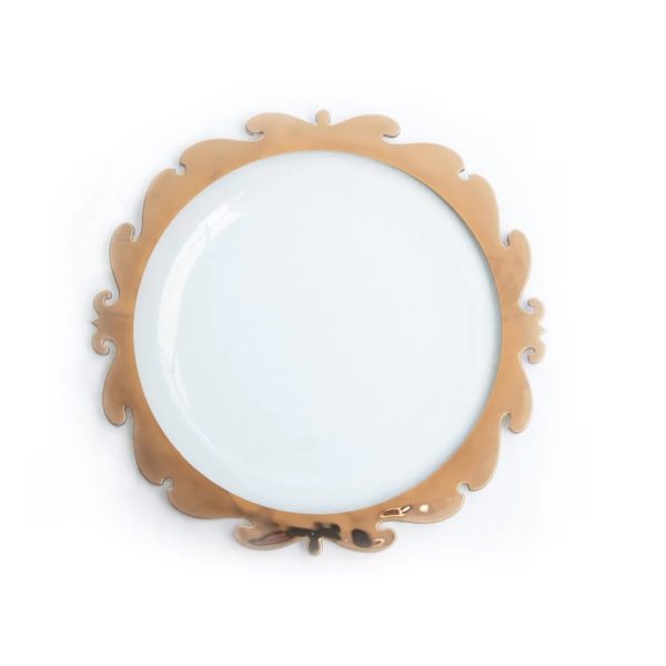 Rococo Round Buffet Plate 13" - Gold | Berings