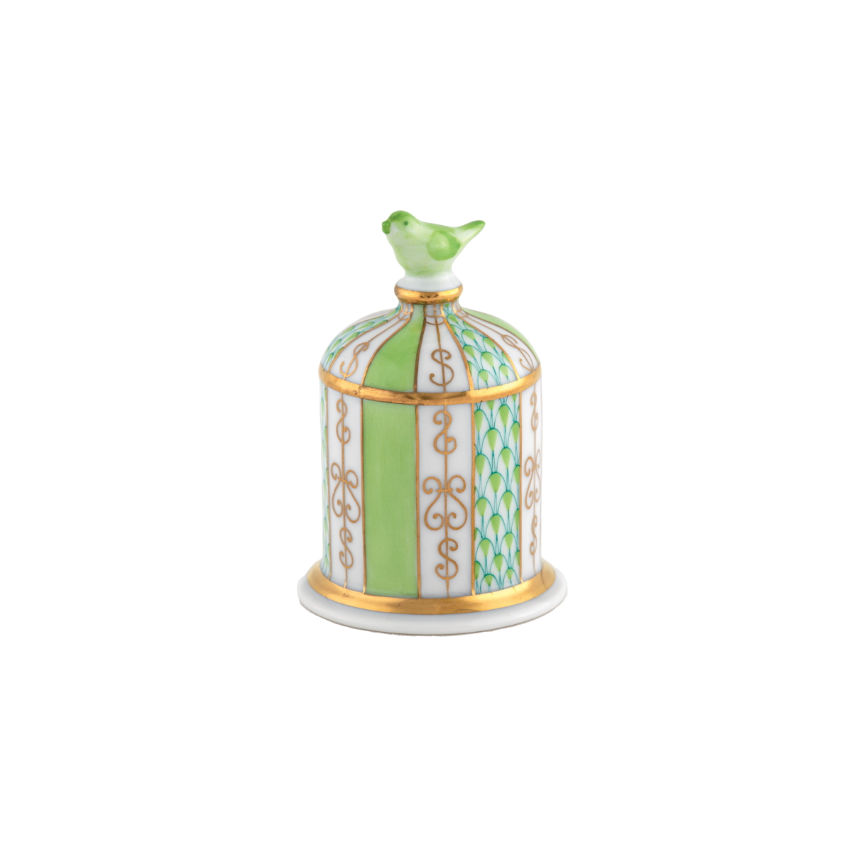 Herend Bird Cage Figurine - Keylime | Berings