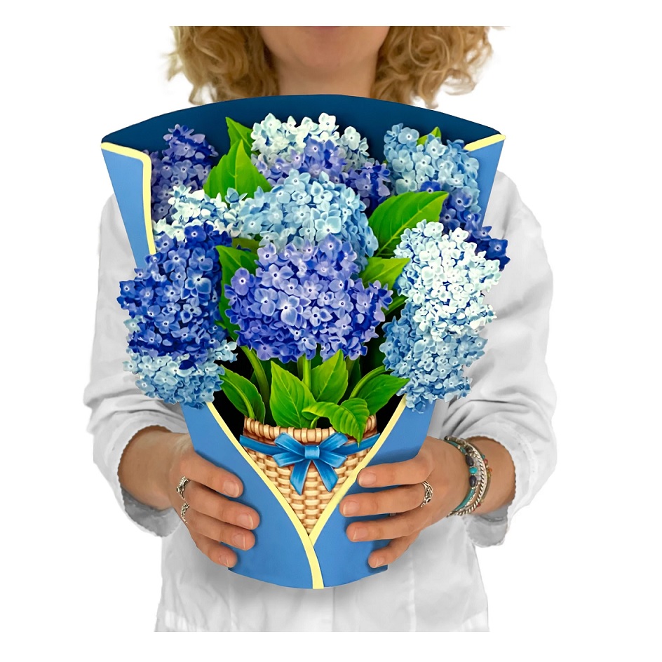 Nantucket Hydrangeas Pop Up Flower Bouquet | Berings