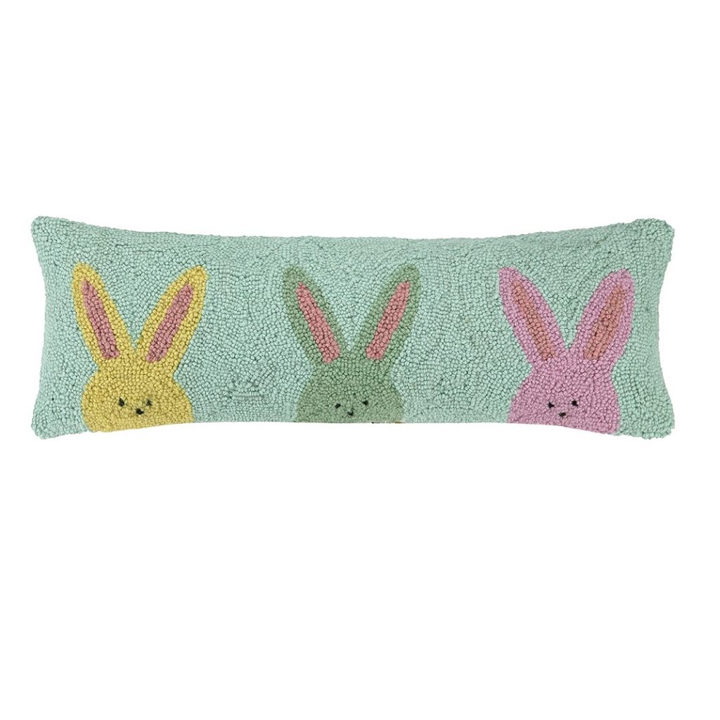 Peking Handicraft Three Peeps Lumbar Pillow | Berings
