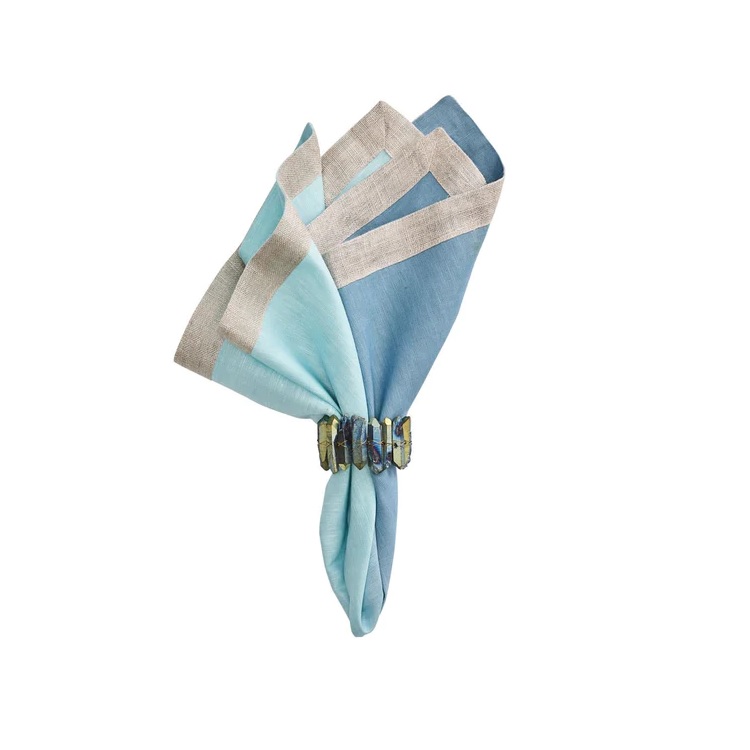 Dip Dye Napkin in Sky & Blue | Berings