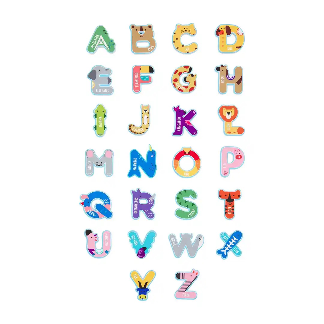 Alphabet Bath Stickable Set | Berings