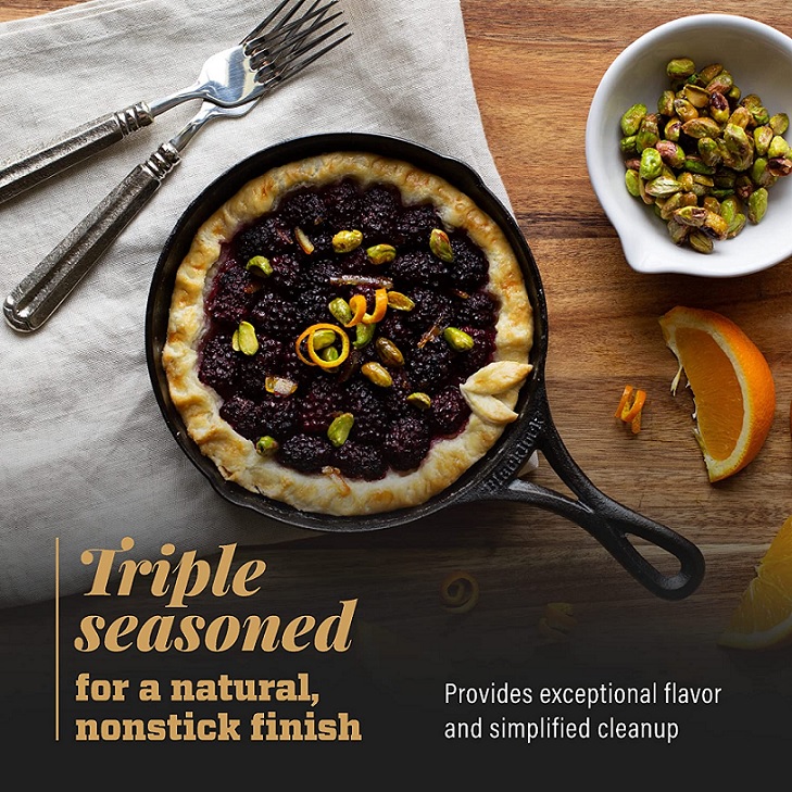 Blacklock '63 Triple Seasoned 7" Cast Iron Skillet | Berings