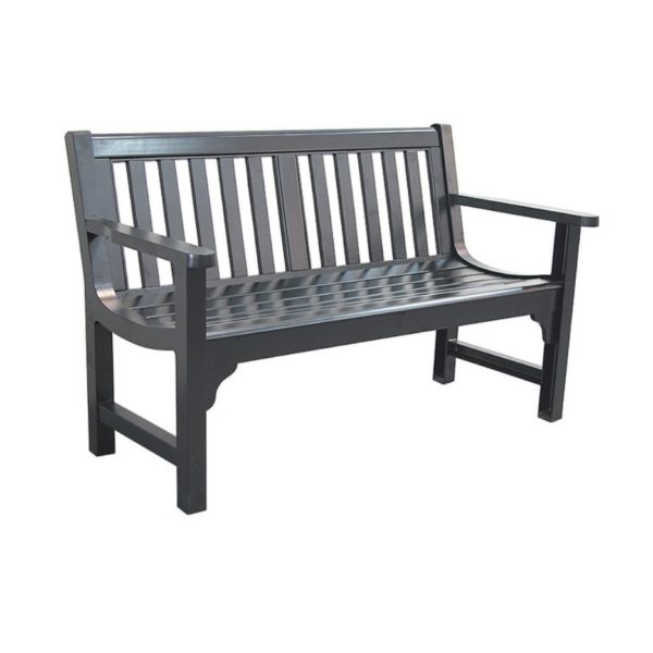 Charleston Bench in Semi-Matte Black | Berings