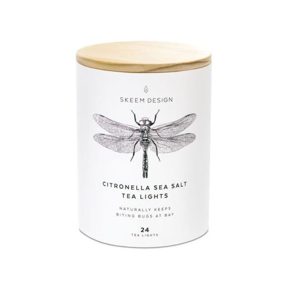 Citronella Sea Salt Tea Lights | Berings
