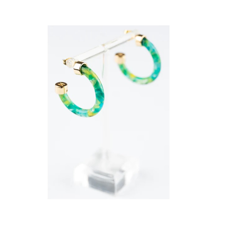 Multi Green Mini Hoops | Berings