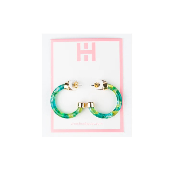 Multi Green Mini Hoops | Berings