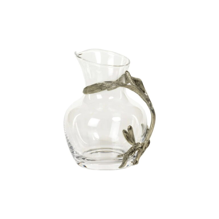 Zodax Dragonfly on Stalk Pewter and Glass Carafe | Berings