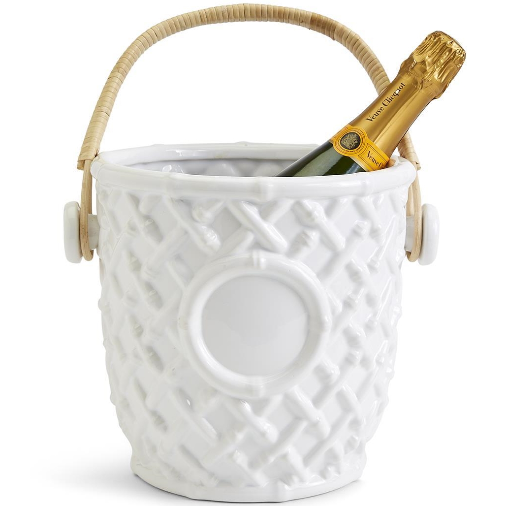 Hampton Faux Bamboo Fretwork Cooler Bucket | Berings