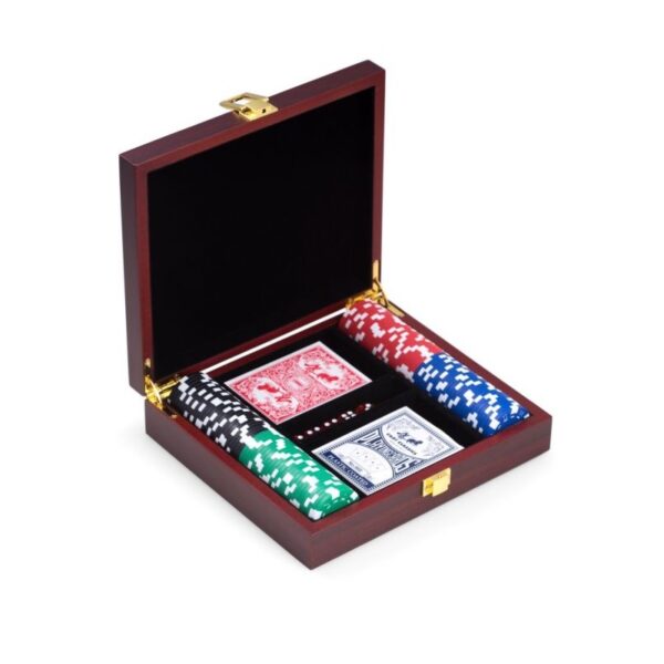 Wood Case 100 Chips Poker Set | Berings