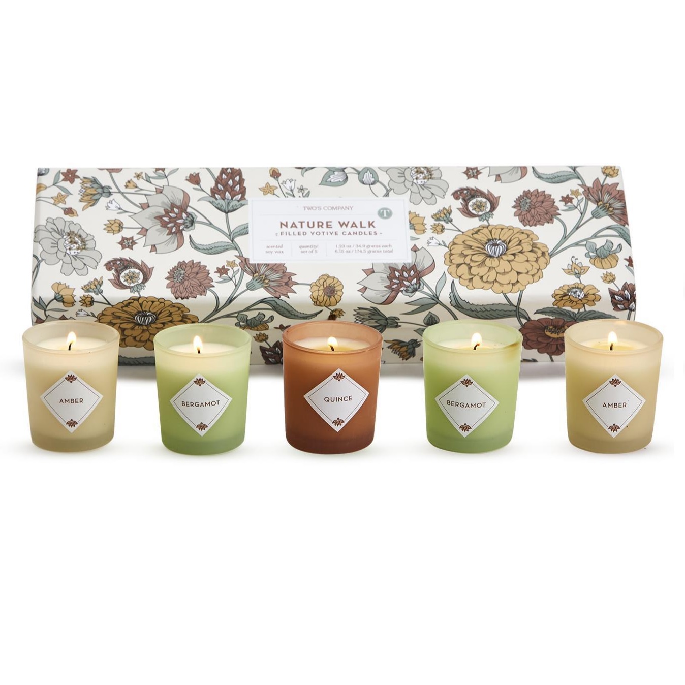 Nature Walk Set of 5 Scented Candles | Berings