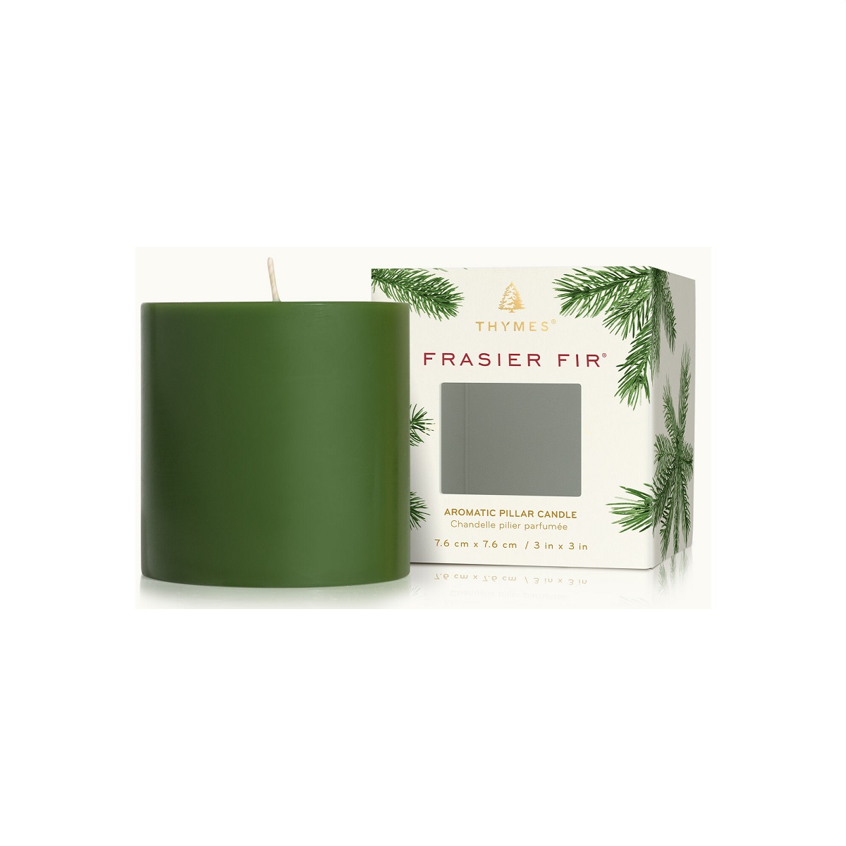 Frasier Fir Pillar Candle - Small | Berings
