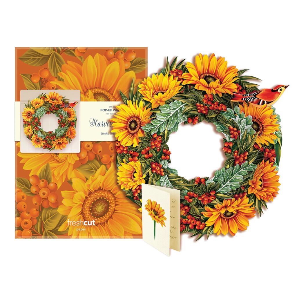 FreshCut Paper Pop Up - Harvest Wreath | Berings